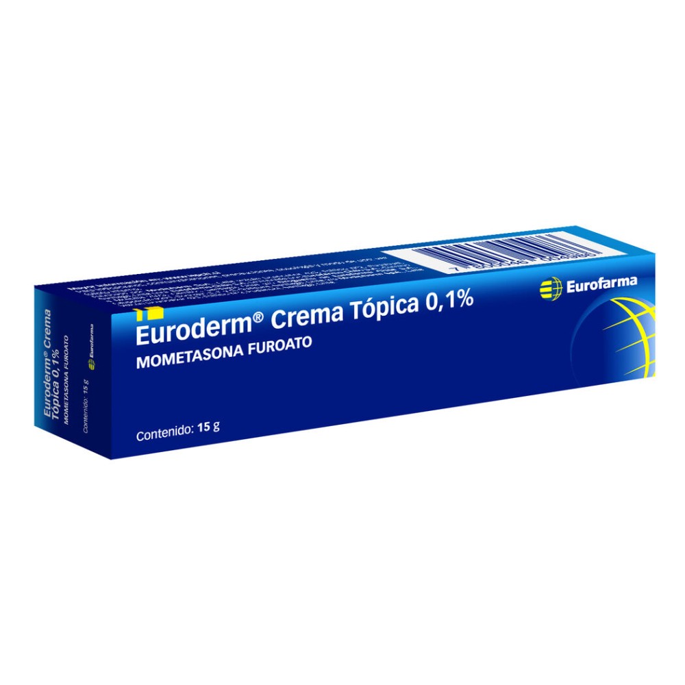 Euroderm Mometasona 0.1% Crema Tópica 15g